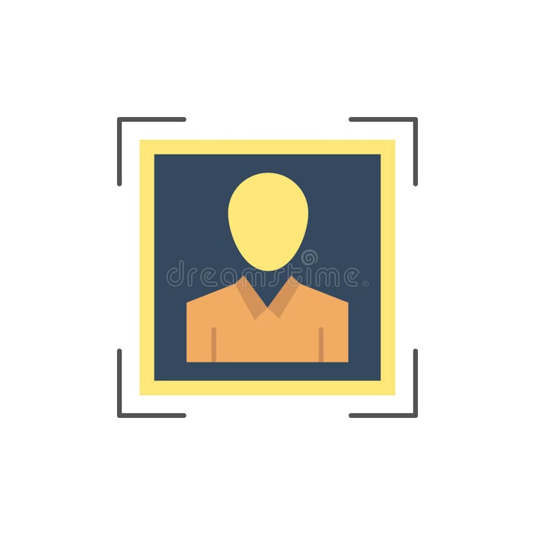 User, User ID, Id, Profile Image Flat Color Icon. Vector Icon Banner ...