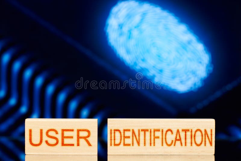 User Identification. Wooden Blocks with User Identification on ...