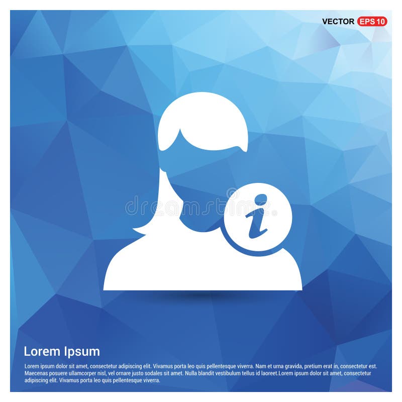 User Info Icon stock vector. Illustration of user, member - 122967939