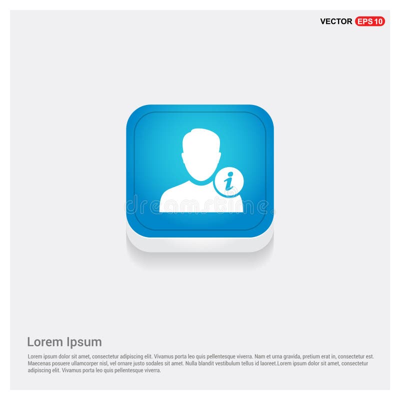 User Info Icon stock vector. Illustration of element - 132429229