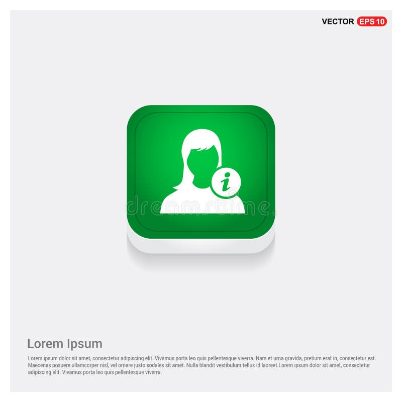 User Info Icon stock vector. Illustration of user, flat - 132425001