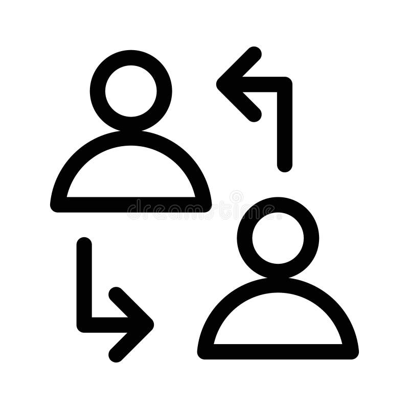 User Interaction Icon Design in Filled and Outlined Style Stock Vector ...