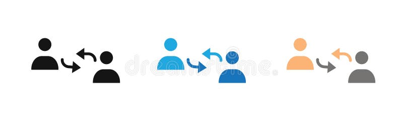 User Interaction Icon Line Art Logo Set Stock Vector - Illustration of ...