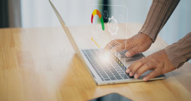 Customer Satisfaction Digital Review System. User Rates Service Using ...