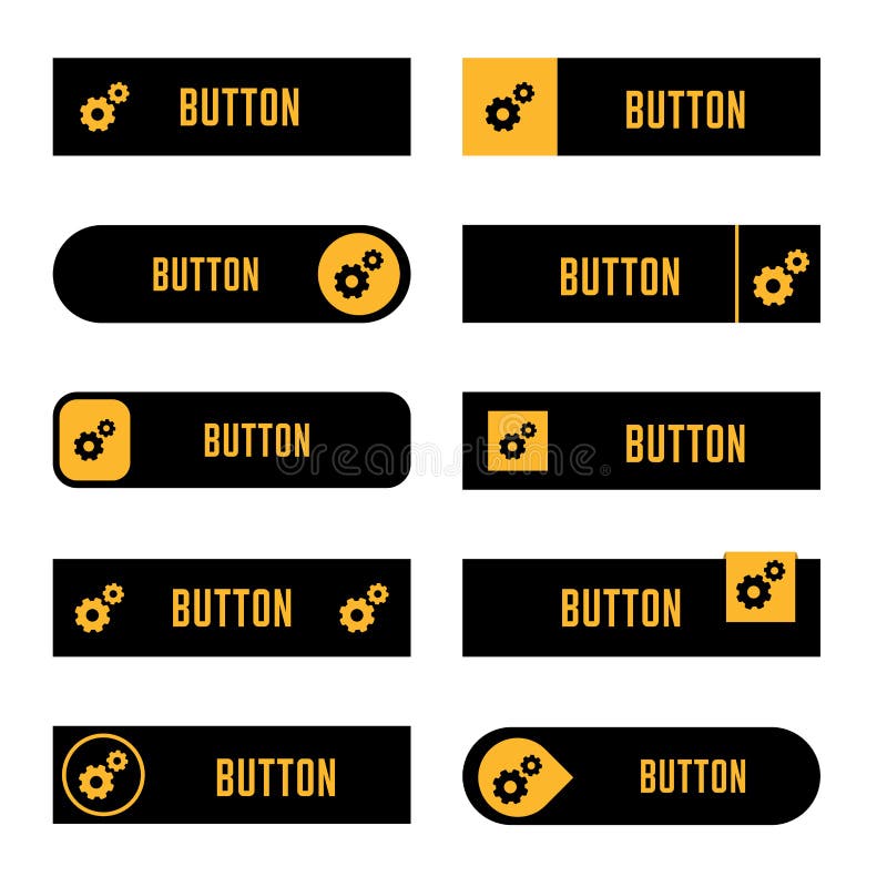 User Interface Buttons Design Set Vector Stock Vector - Illustration of ... User Interface Buttons Design Set Vector Stock Vector - Illustration of ...
