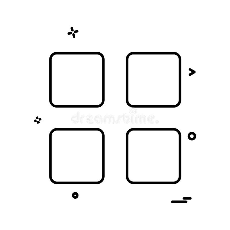 User Interface Buttons Icon Design Vector Stock Vector - Illustration ...