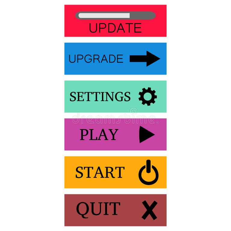 Upgrade Update Buttons Stock Illustrations – 1,213 Upgrade Update ...