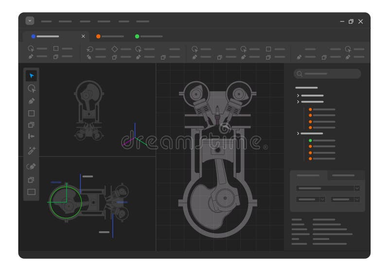 Screen Cad Software Stock Illustrations – 559 Screen Cad Software Stock ...