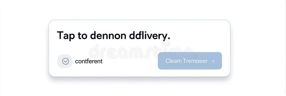 User Interface Mockup for Confirming Delivery with a Clean Layout ...