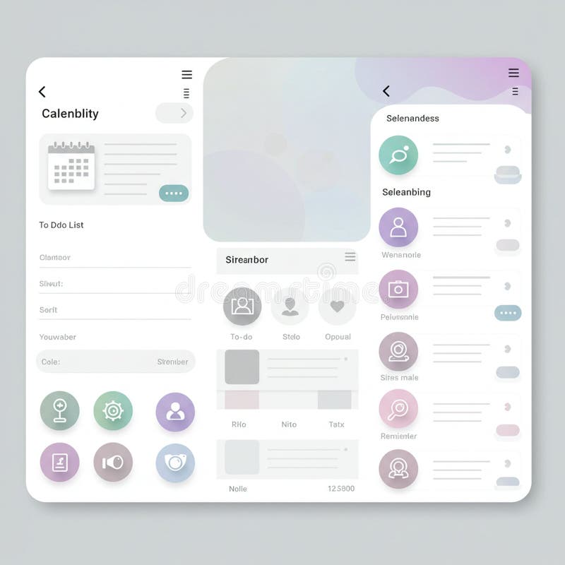 User Interface Design Featuring a Clean, Modern Dashboard Layout with ...