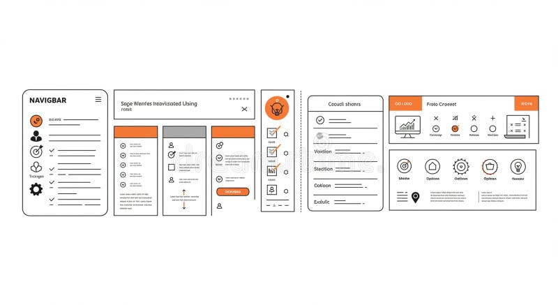 Interface Sketches Stock Illustrations – 847 Interface Sketches Stock ...