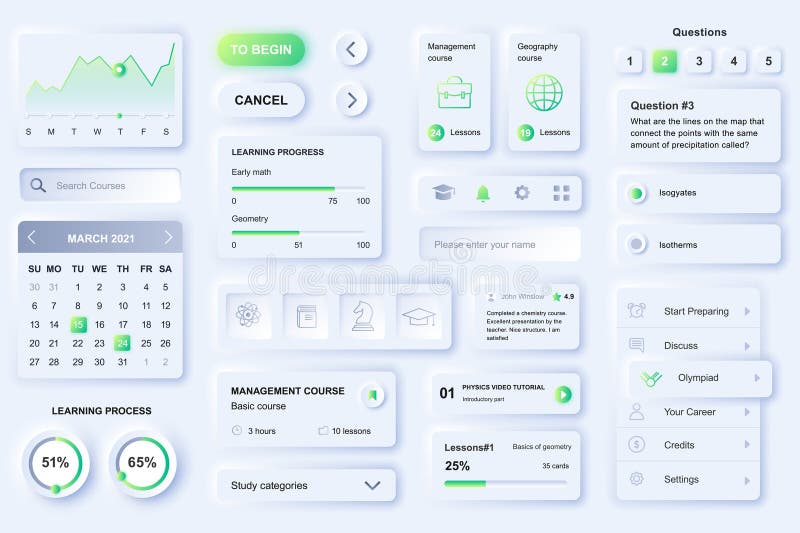 Neumorphism Ui Kit Stock Illustrations – 616 Neumorphism Ui Kit Stock Illustrations, Vectors ...