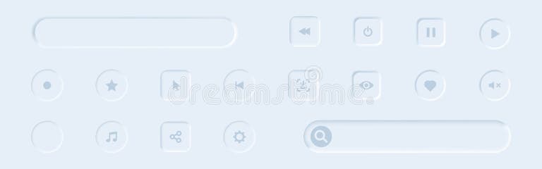 Neumorphism Ui Ux Icons Stock Illustrations – 424 Neumorphism Ui Ux Icons Stock Illustrations ...