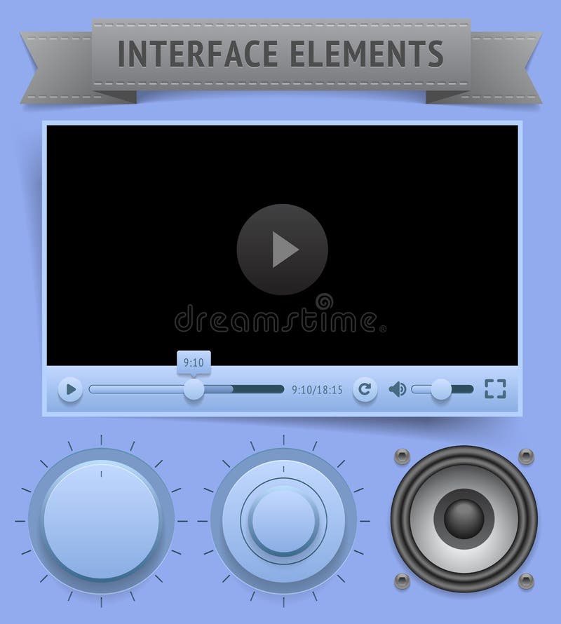 User interface elements stock vector. Illustration of site - 30290971