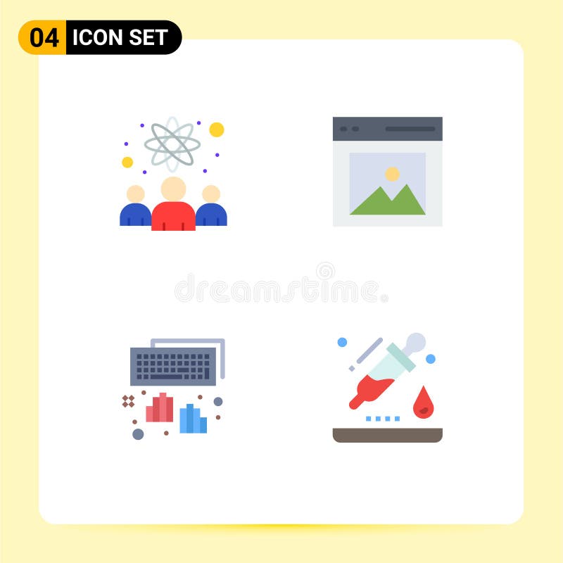 4 User Interface Flat Icon Pack of Modern Signs and Symbols of ...