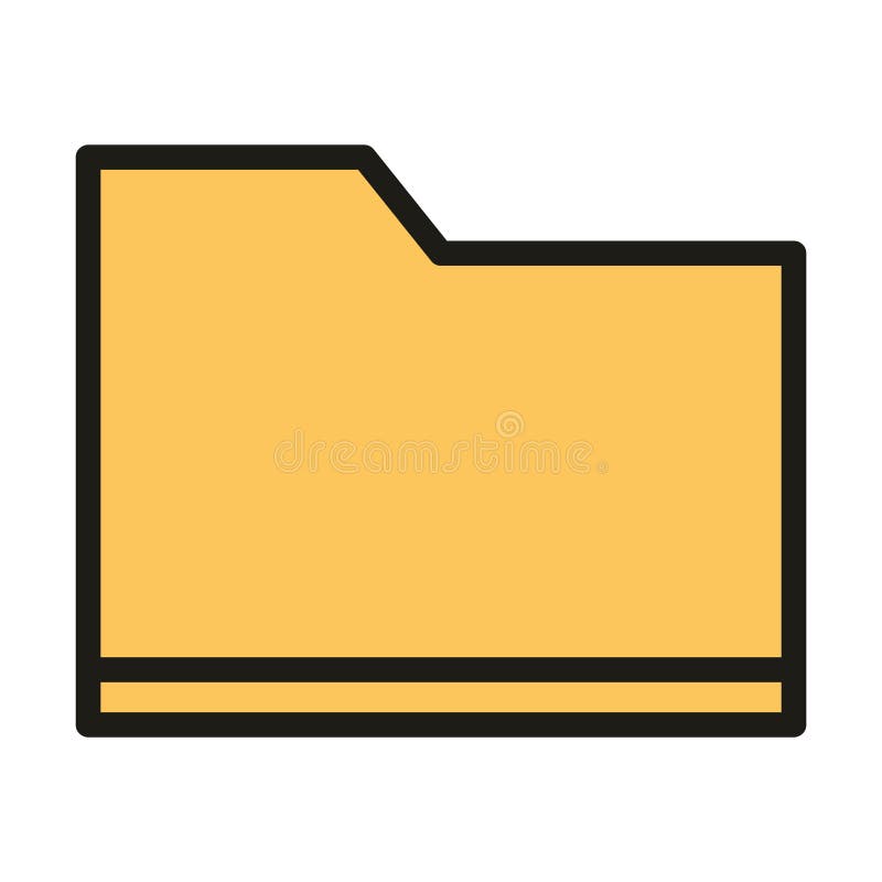 Color Folder File with Arrow Cursor Background Stock Vector ...