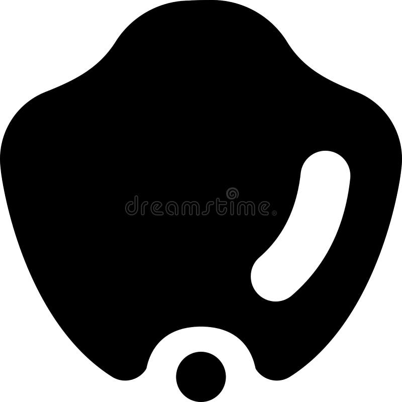 Shield Glyph Style Icon Design Symbol and Illustration Vector Stock ...