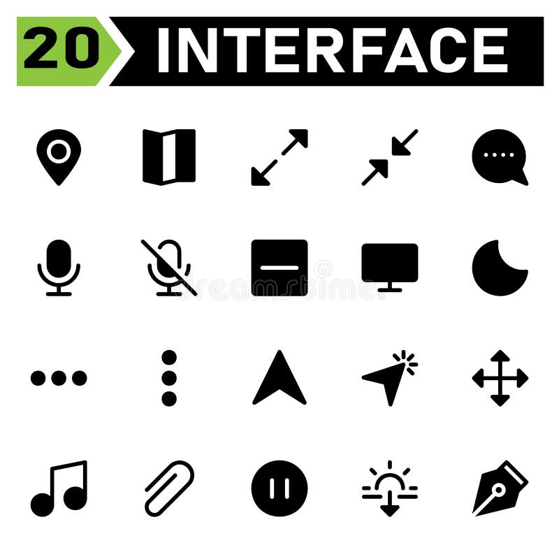 User Interface Icon Set Include Map, Pin, Location, User Interface ... User Interface Icon Set Include Map, Pin, Location, User Interface ...