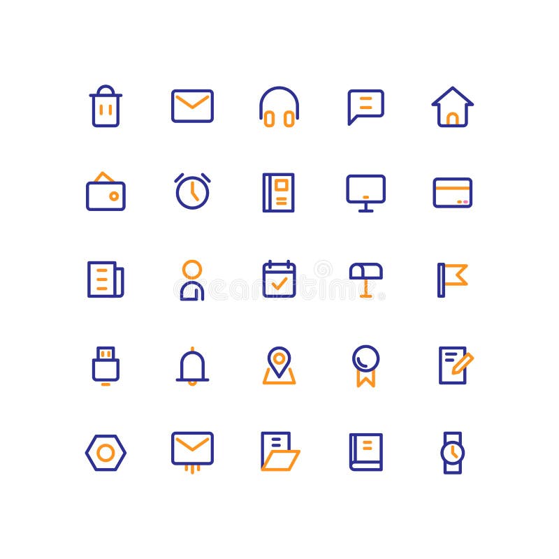 User Interface Icon Sets Outline Vector Stock Illustration ... User Interface Icon Sets Outline Vector Stock Illustration ...
