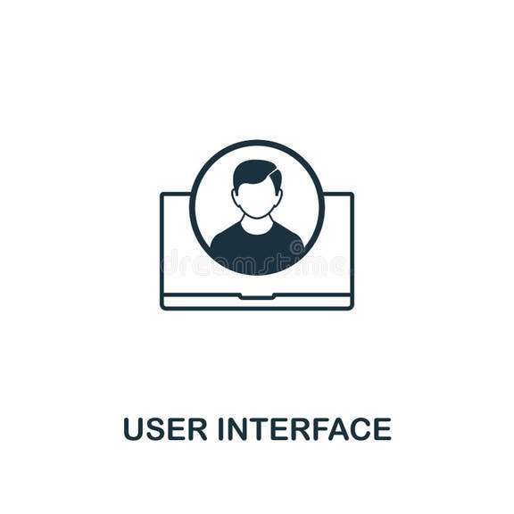 User Interface Icon. Thin Outline Style Design from Design Ui and Ux Icons Collection Stock ...