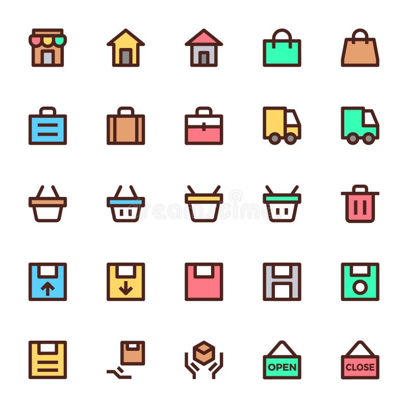 User Interface - 25 Icons Image. Stock Vector - Illustration of ...