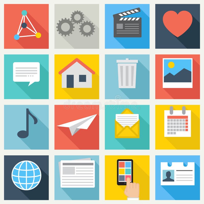 User Interface Icons Set - Vector EPS10 Stock Vector - Illustration of ...