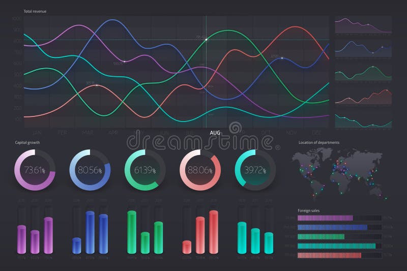 User Interface with Infographic Dashboard. Annual Report Visualization ... User Interface with Infographic Dashboard. Annual Report Visualization ...