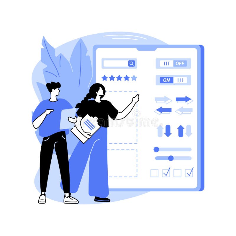 User Interface Kit Isolated Cartoon Vector Illustrations. Stock Vector ...