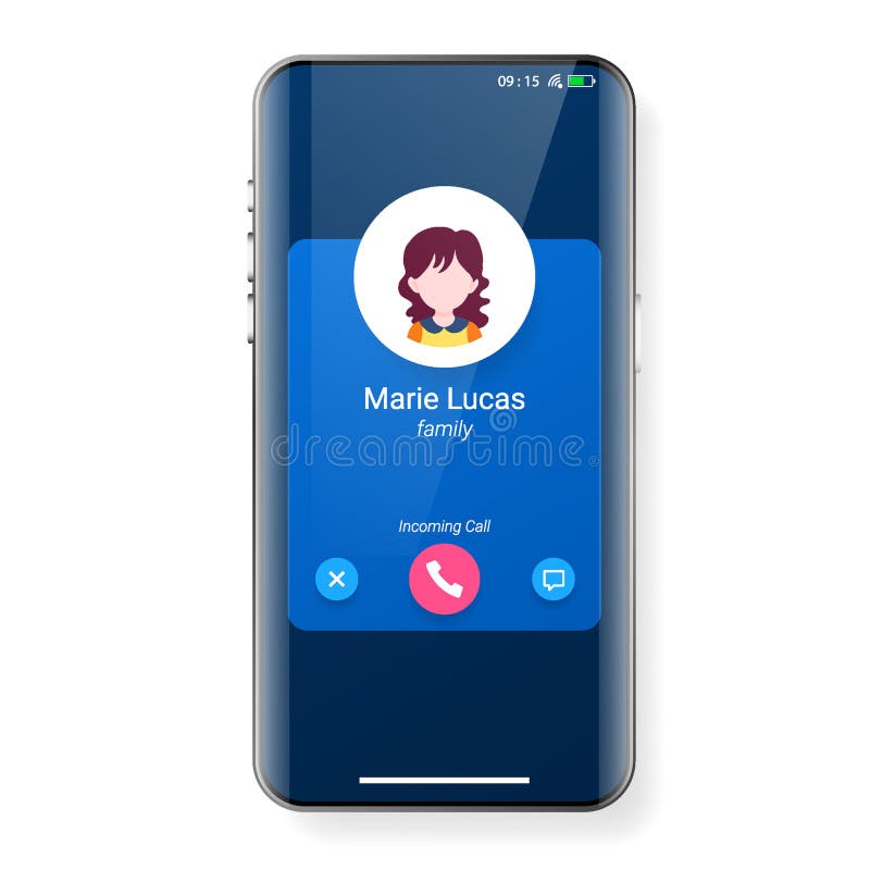 User Interface Mobile App Pop Up Incoming Call Screen Template Stock ... User Interface Mobile App Pop Up Incoming Call Screen Template Stock ...