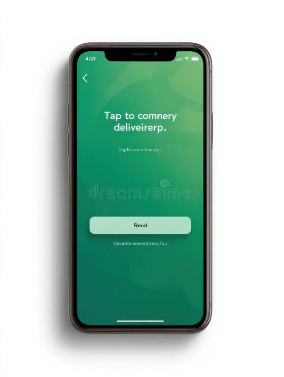 User Interface Mockup Displaying Confirmation Feature for Delivery on a ...