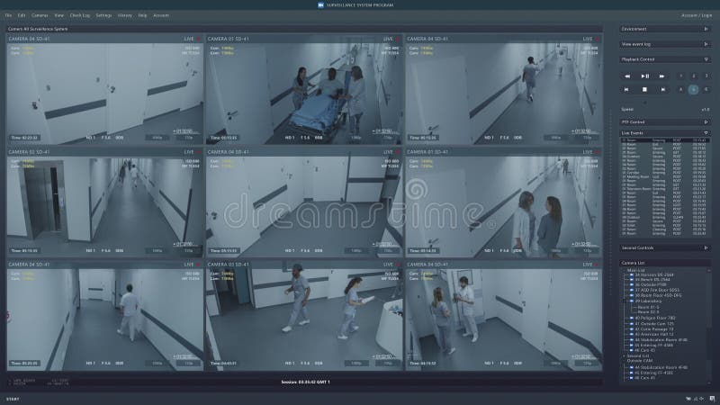User Interface of Monitoring Program and People AI Recognition System ...