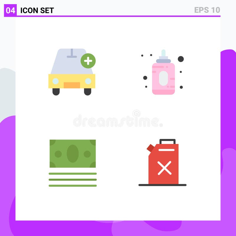 User Interface Pack of 4 Basic Flat Icons of Add, Money, Plus, Child ...