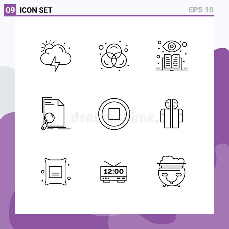 User Interface Pack of 9 Basic Outlines of Man Broken, Interface ...