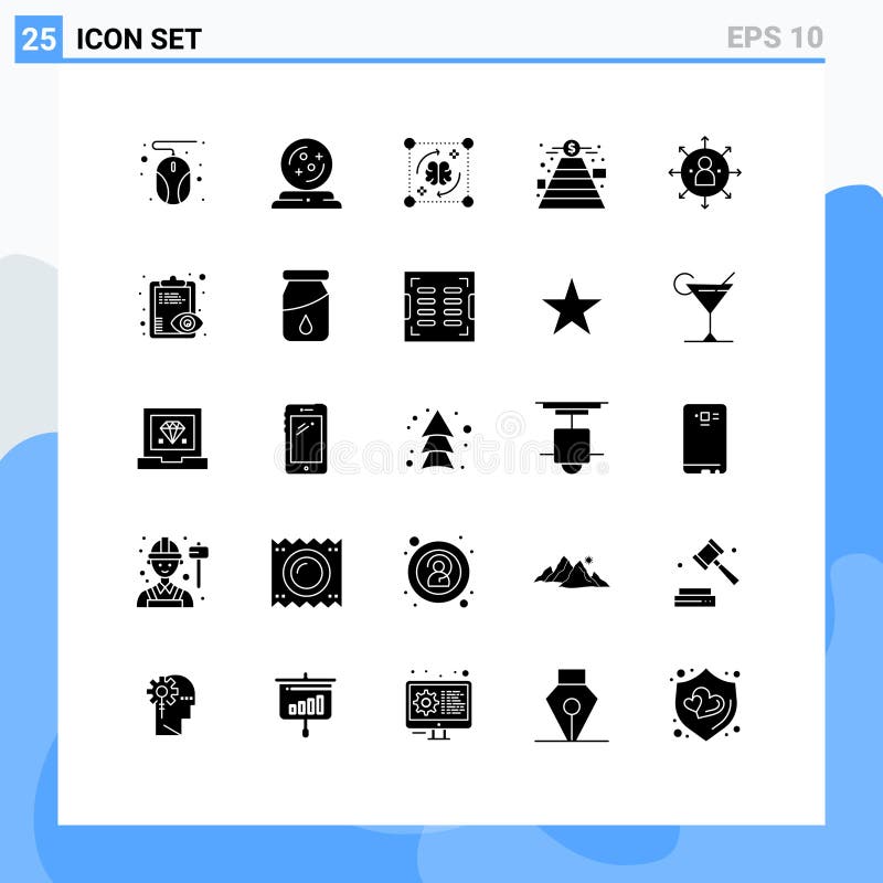 Set of 25 Modern UI Icons Symbols Signs for Arrows, Money, Process ...