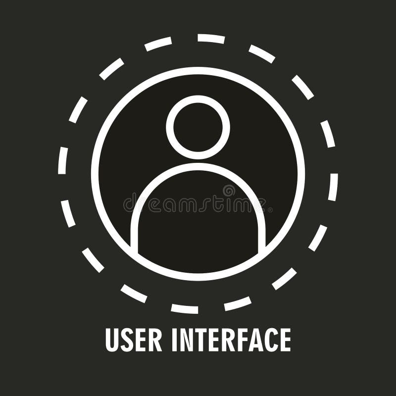 User Interface, Person Avatar Profile, Linear Style Stock Vector ...
