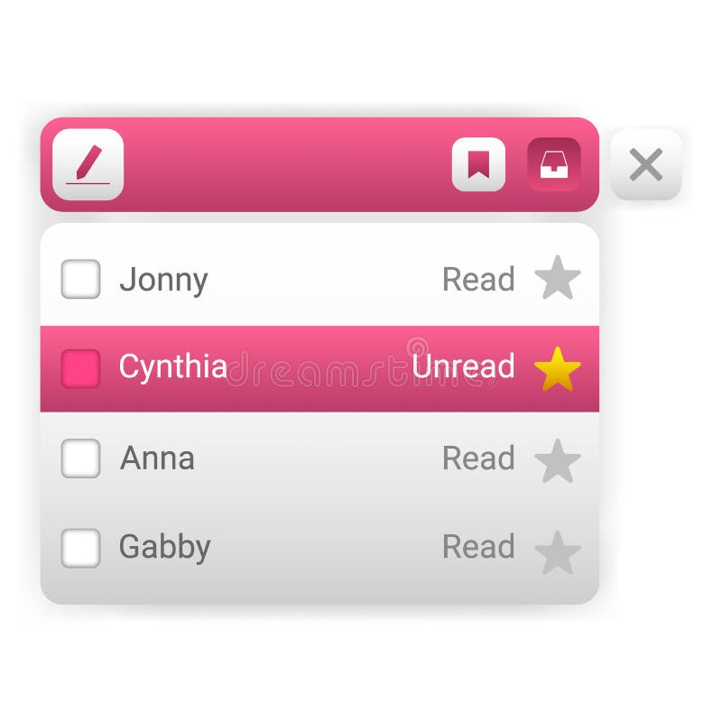 User Interface Pop Up Message Chatting Application Stock Vector ...