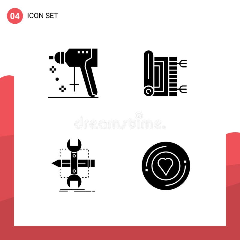 Set of Symbols for Construction Stock Vector - Illustration of business ...