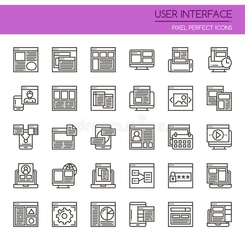 User Interface stock vector. Illustration of layout, sign - 94655293