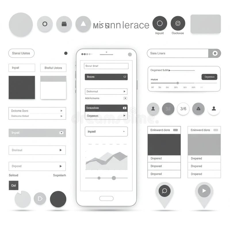 User Interface Design Template Stock Illustrations – 115,812 User Interface Design Template ...