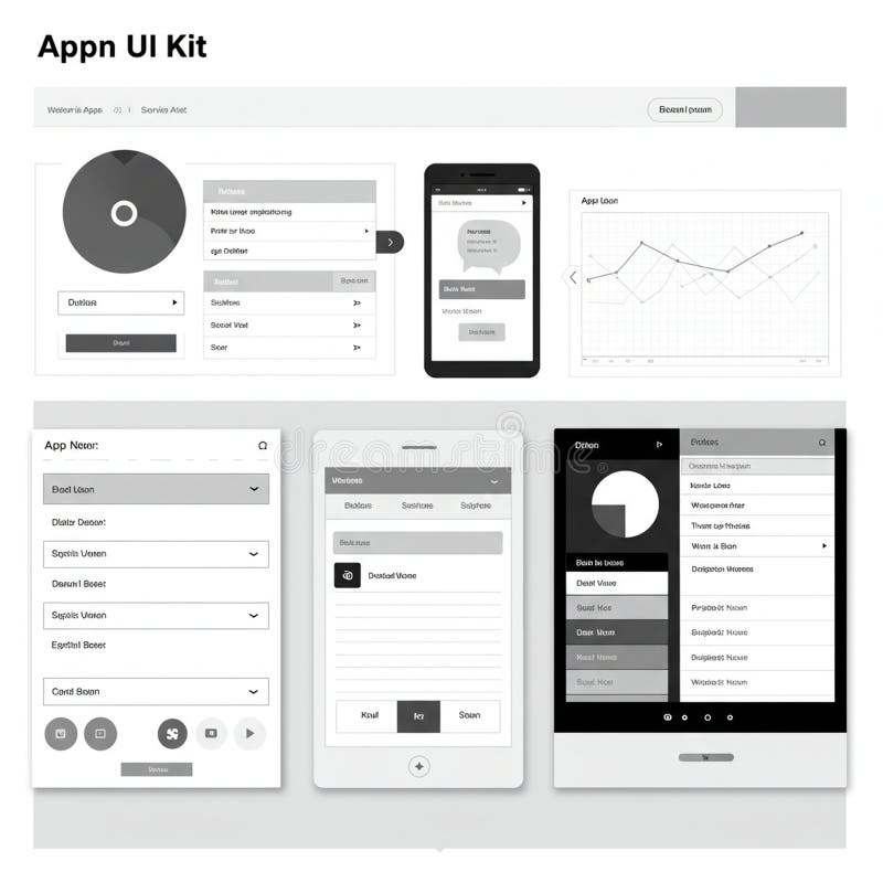 Various Ui Layouts Stock Illustrations – 177 Various Ui Layouts Stock Illustrations, Vectors ...