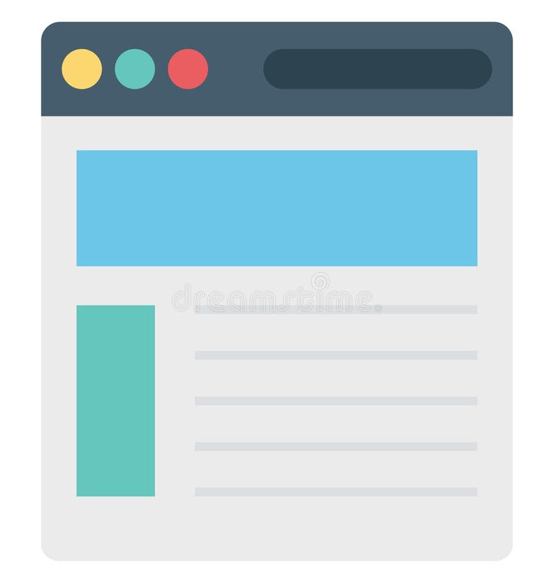 User Interface Web Design Isolated Vector Icons That Can Be Easily Modified Or Edit Stock