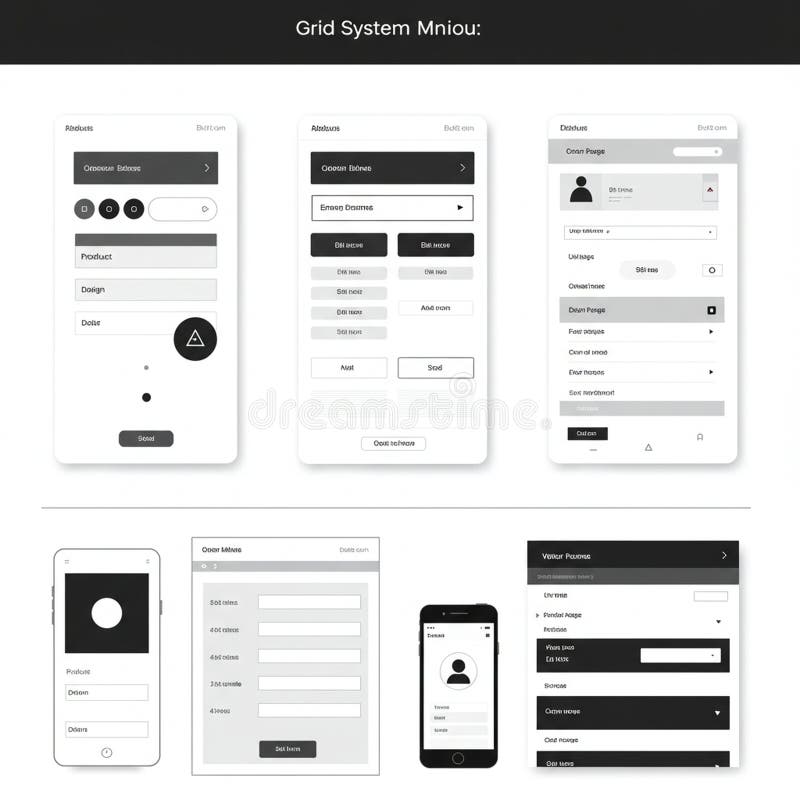 Various Screen Layouts Stock Illustrations – 143 Various Screen Layouts Stock Illustrations ...