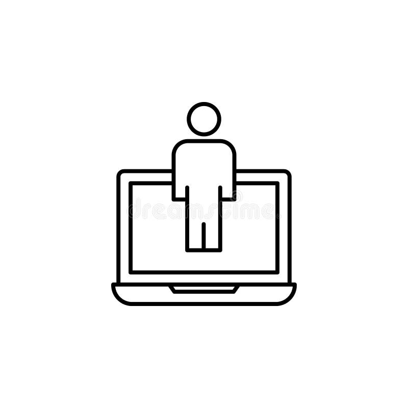 User Internet Icon People with Banners Stock Illustration ...