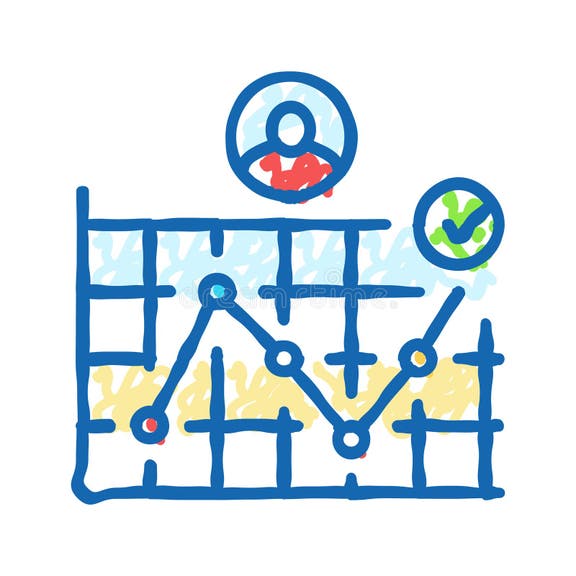 User Journey Map Ux Ui Design Icon Doodle Illustration Stock Vector - Illustration of computer ...