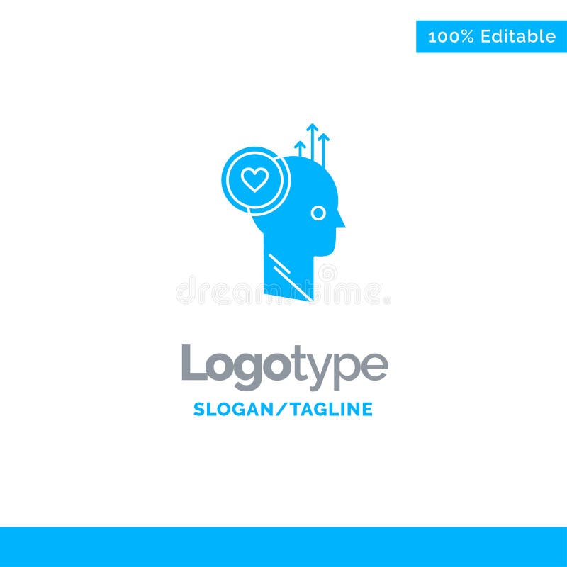 User, Like, Staff, Office, Idea Blue Solid Logo Template. Place for ...