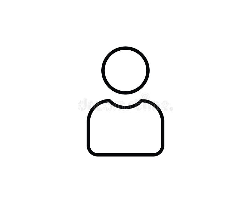 User line icon stock illustration. Illustration of silhouette - 184501959