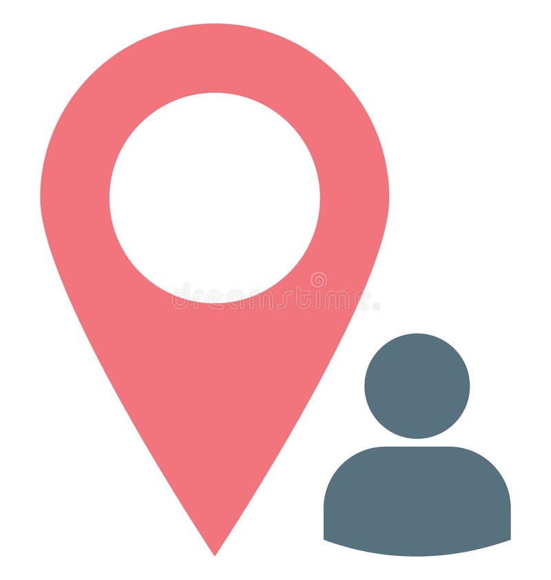User Location Color Illustration Vector Icon Stock Vector ...