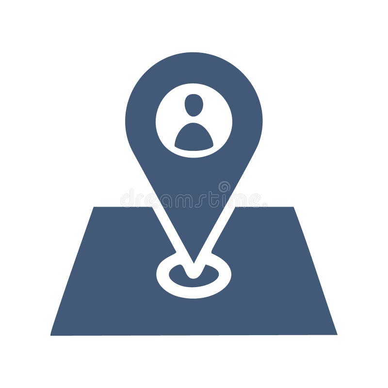 User Location Icon. Simple Icon Representing a User S Location on a Map ...