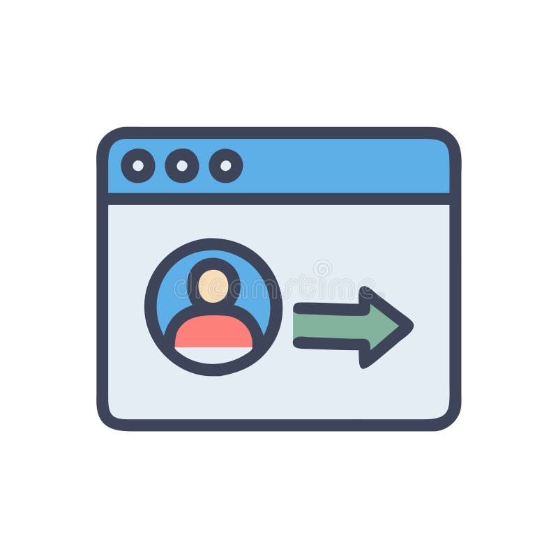 User Login Icon for Access stock image. Illustration of visual - 357522805