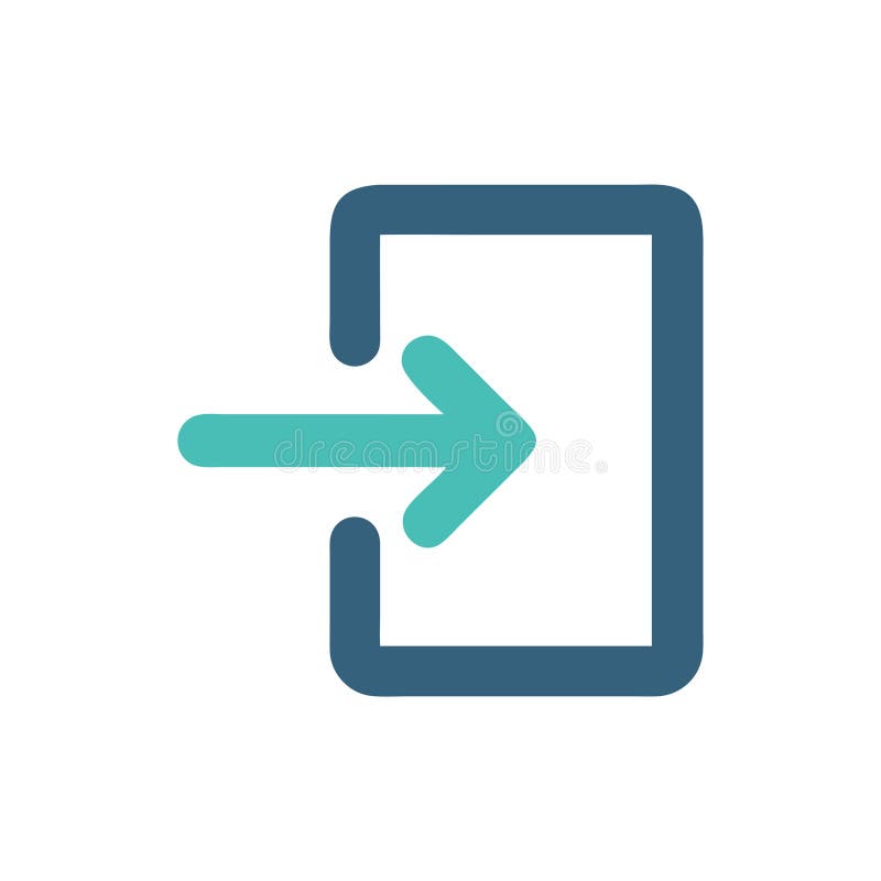 User Logout Icon for Security Stock Illustration - Illustration of ...